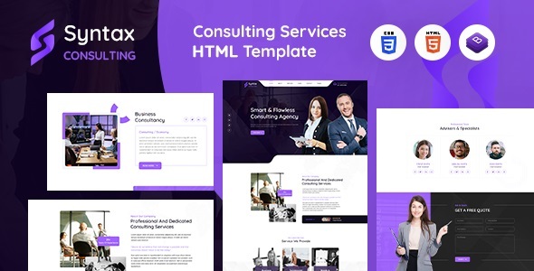 Syntax | Consulting Services HTML Template by designingmedia | ThemeForest